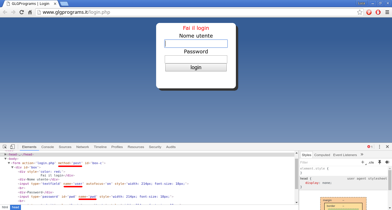 Monitorare una pagina Web